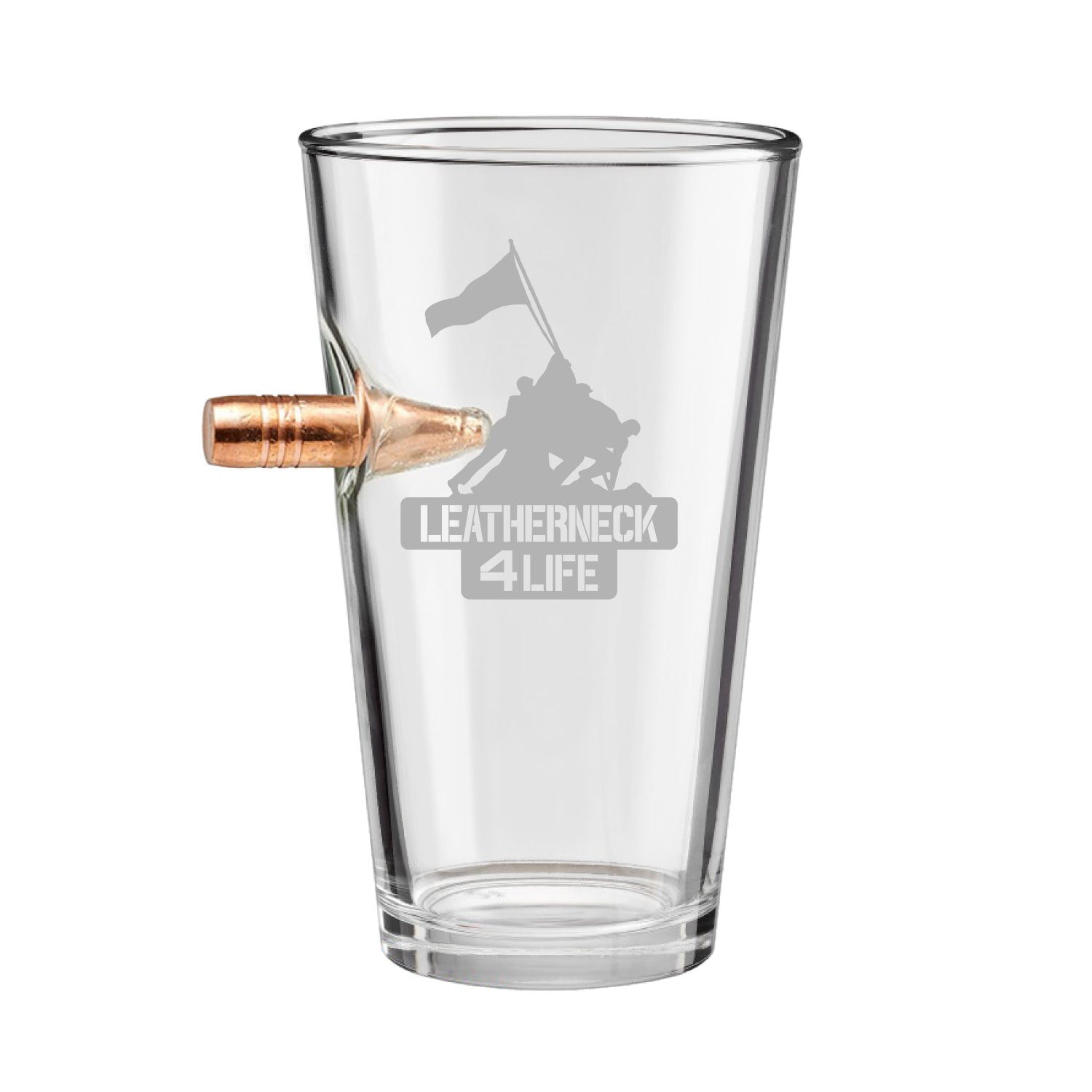 .50 BMG Bullet Leatherneck for Life Pint Glass