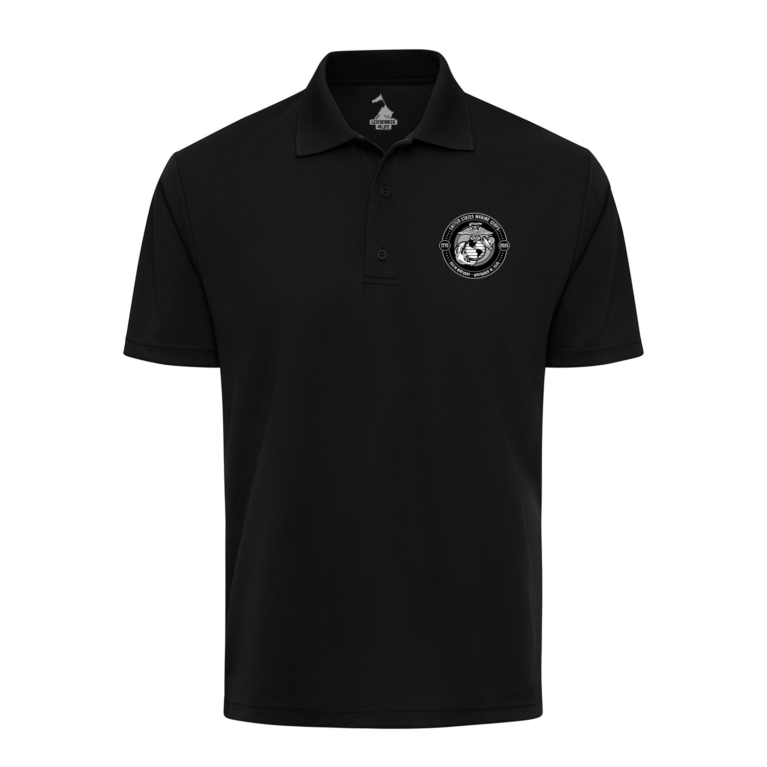 250th USMC Birthday Subdued Shield Performance Polo Shirt