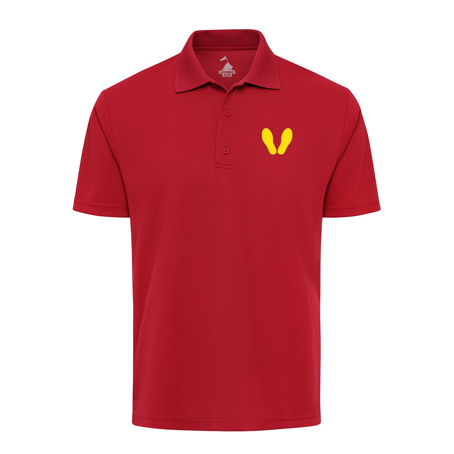 Yellow Footprints Performance Polo Shirt